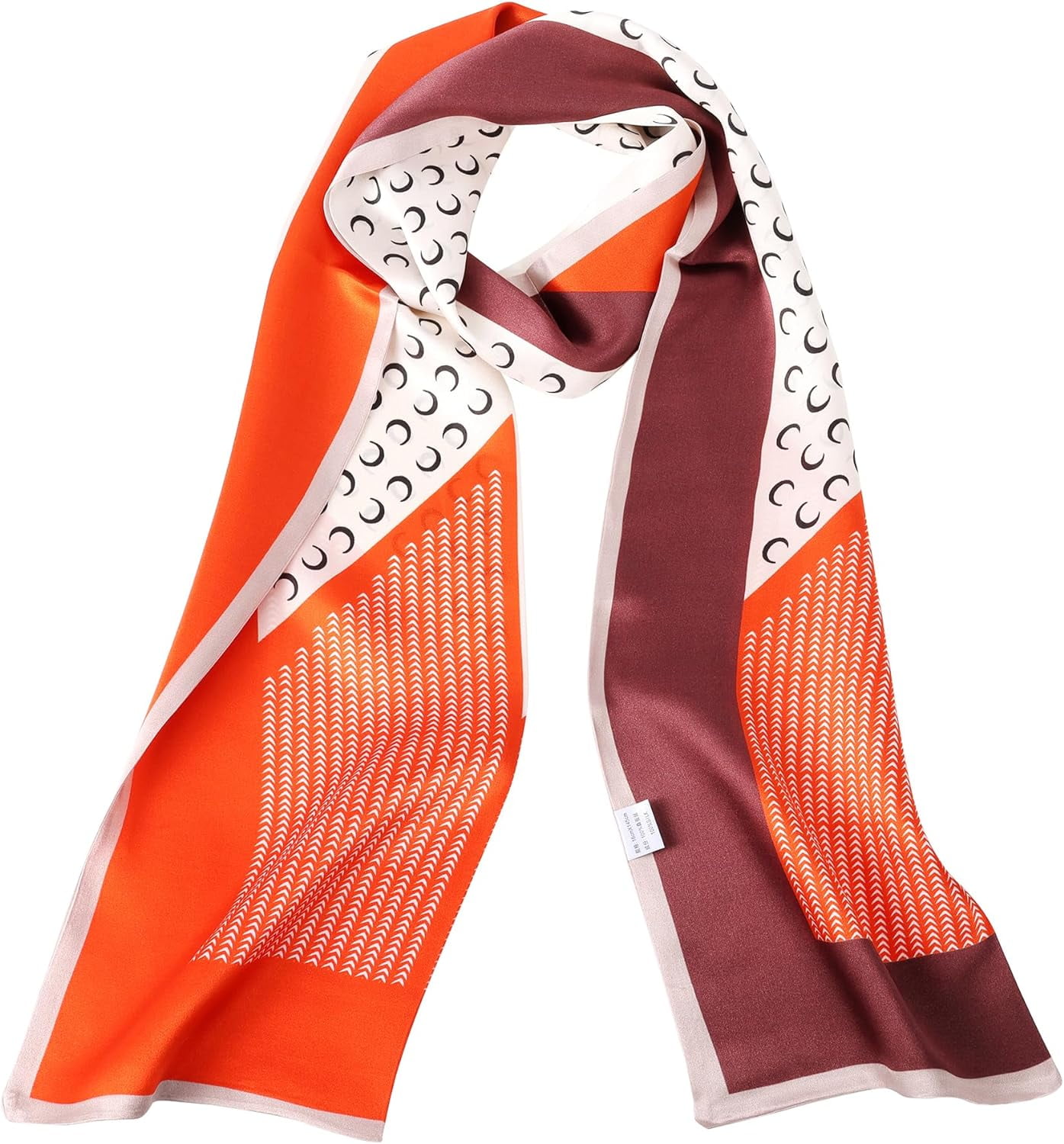 CHUNTIAN 100% Mulberry Silk Scarf for Women 59”*6.3” Long Headscarf ...