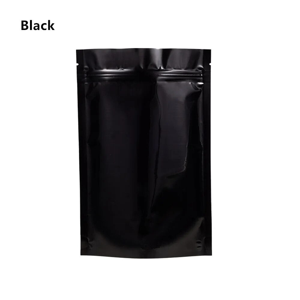 CHUNTIAN 100pcs Colors Stand Up Bright Aluminum Foil Zip Lock Bags ...