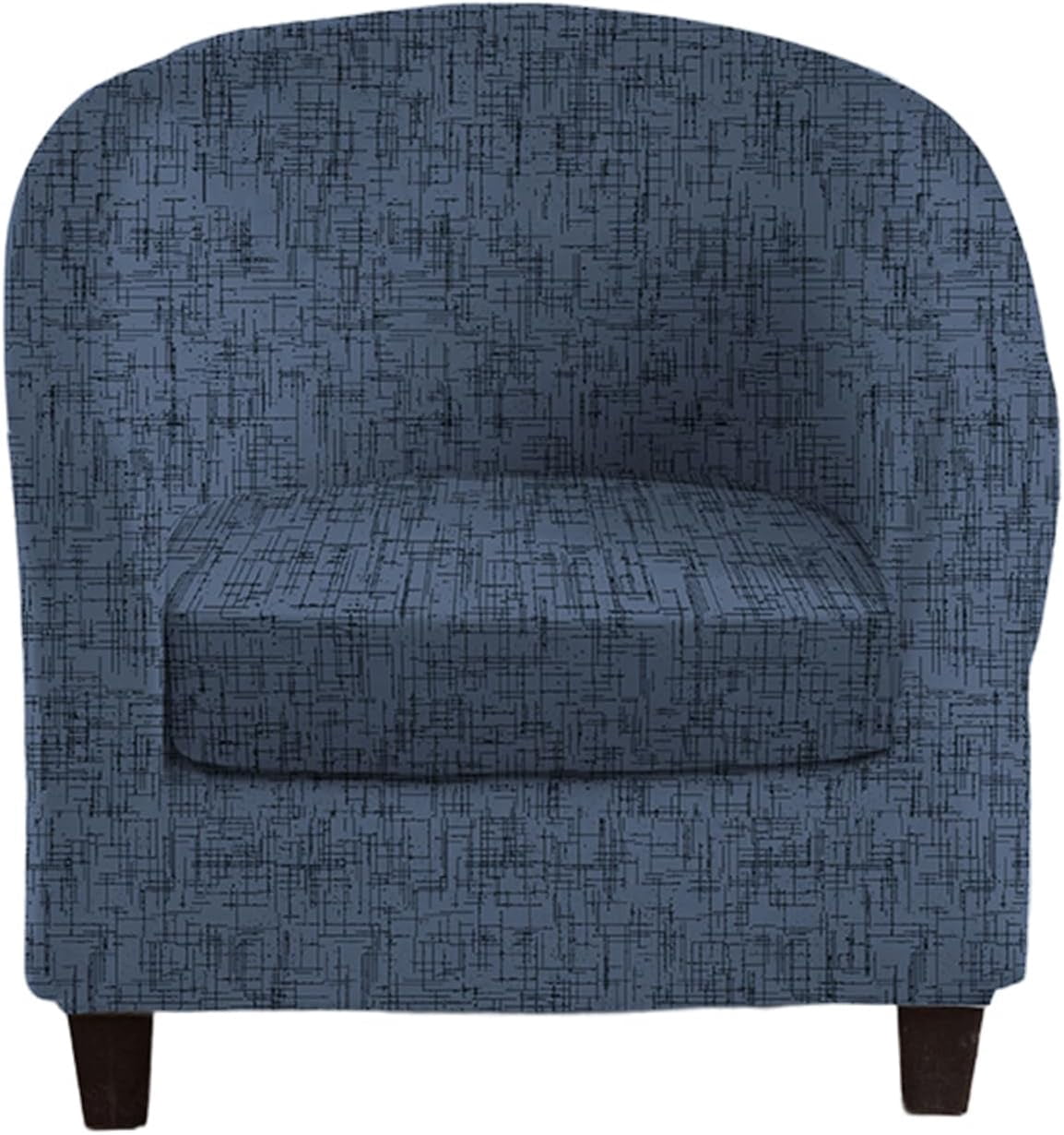 CHUNTIAN 2 Piece Club Chair Slipcover Stretch Barrel Chair Covers Solid ...