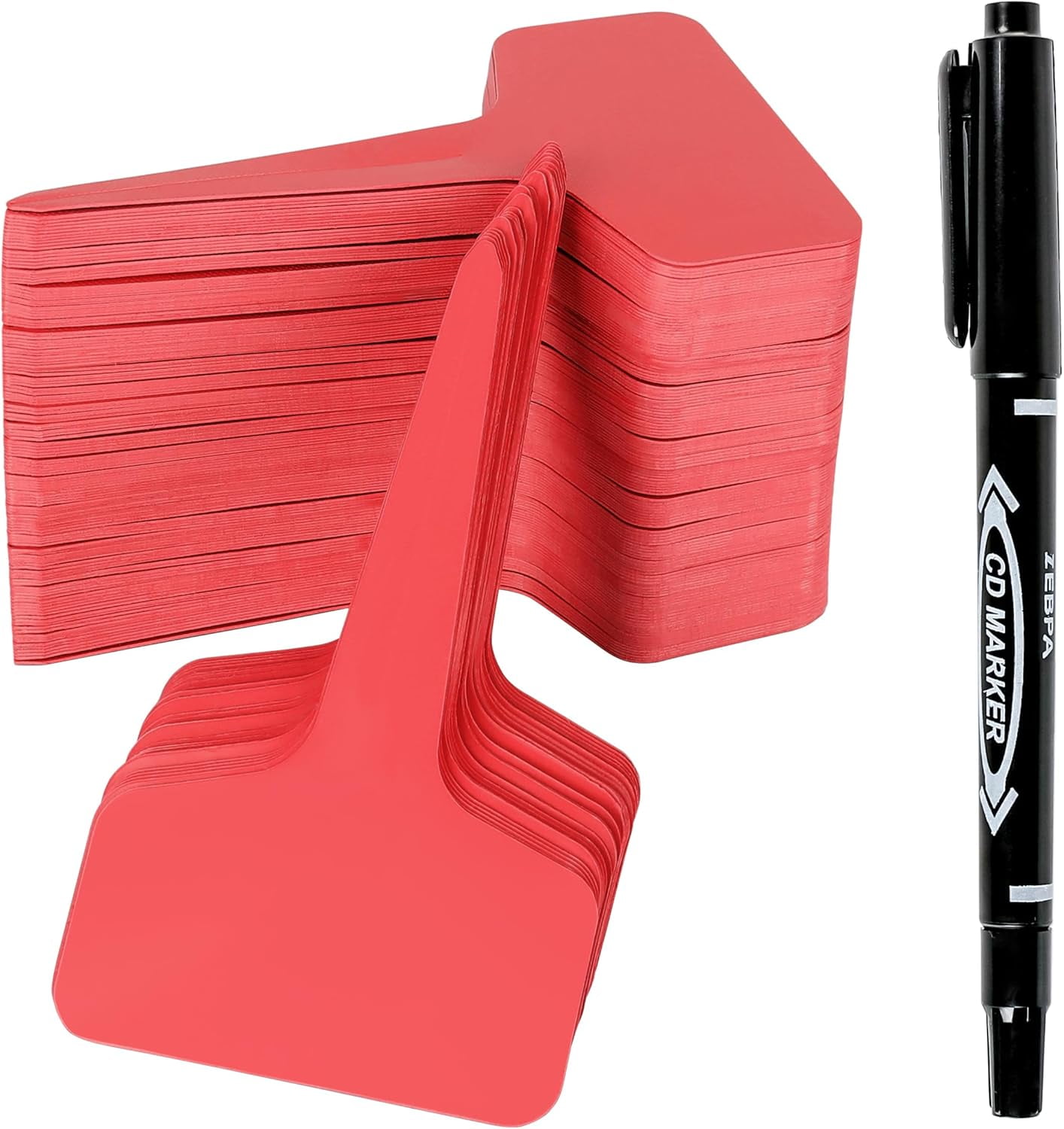 CHUNTIAN 200Pcs 4 InchT-Type Plant Name Tags Garden Labels Markers ...