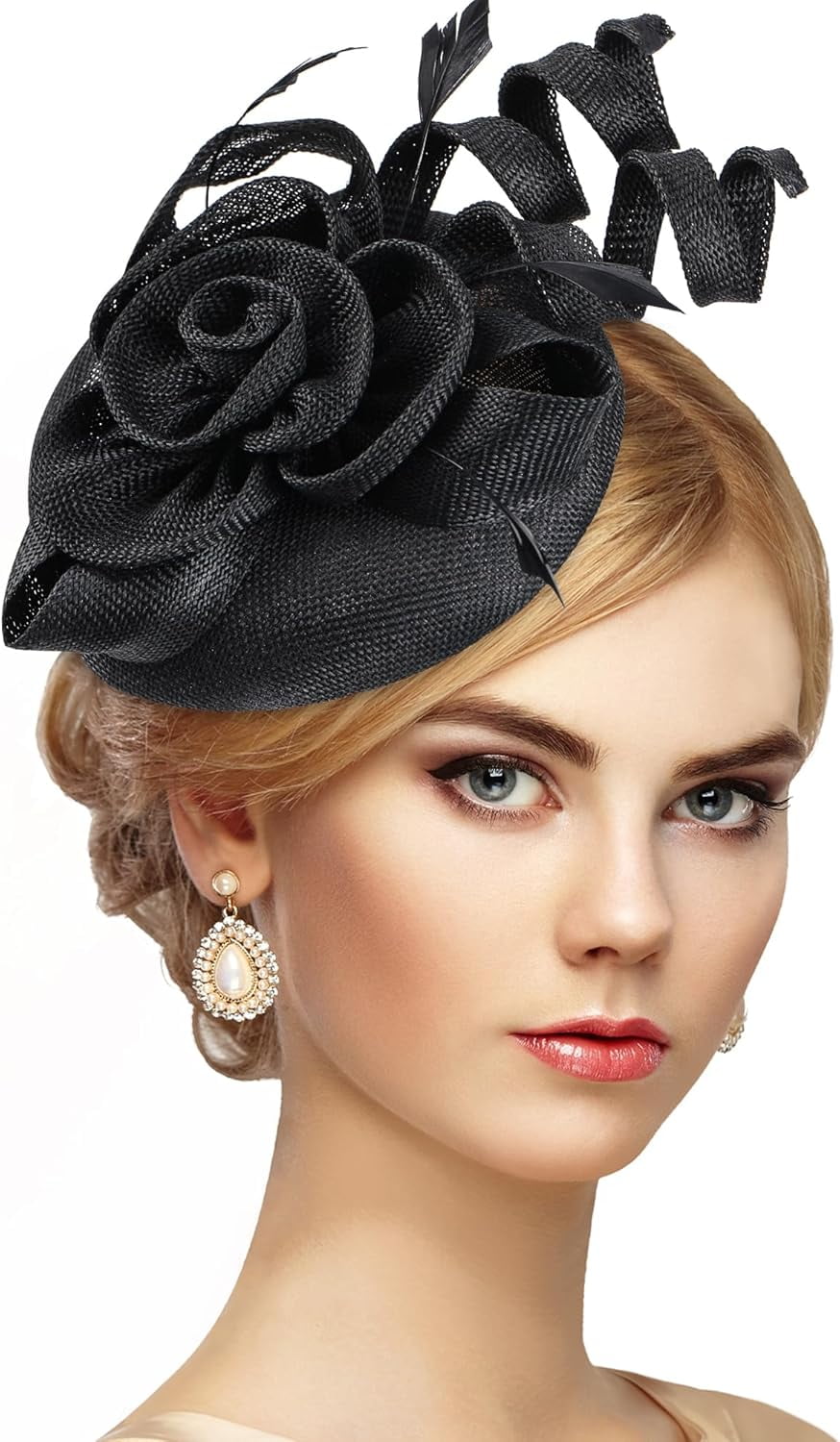 CHUNTIAN 2025 Victoria Derby Fascinator - Kentucky Church Hats 1920s 50s Vintage Tea Party Hat ...