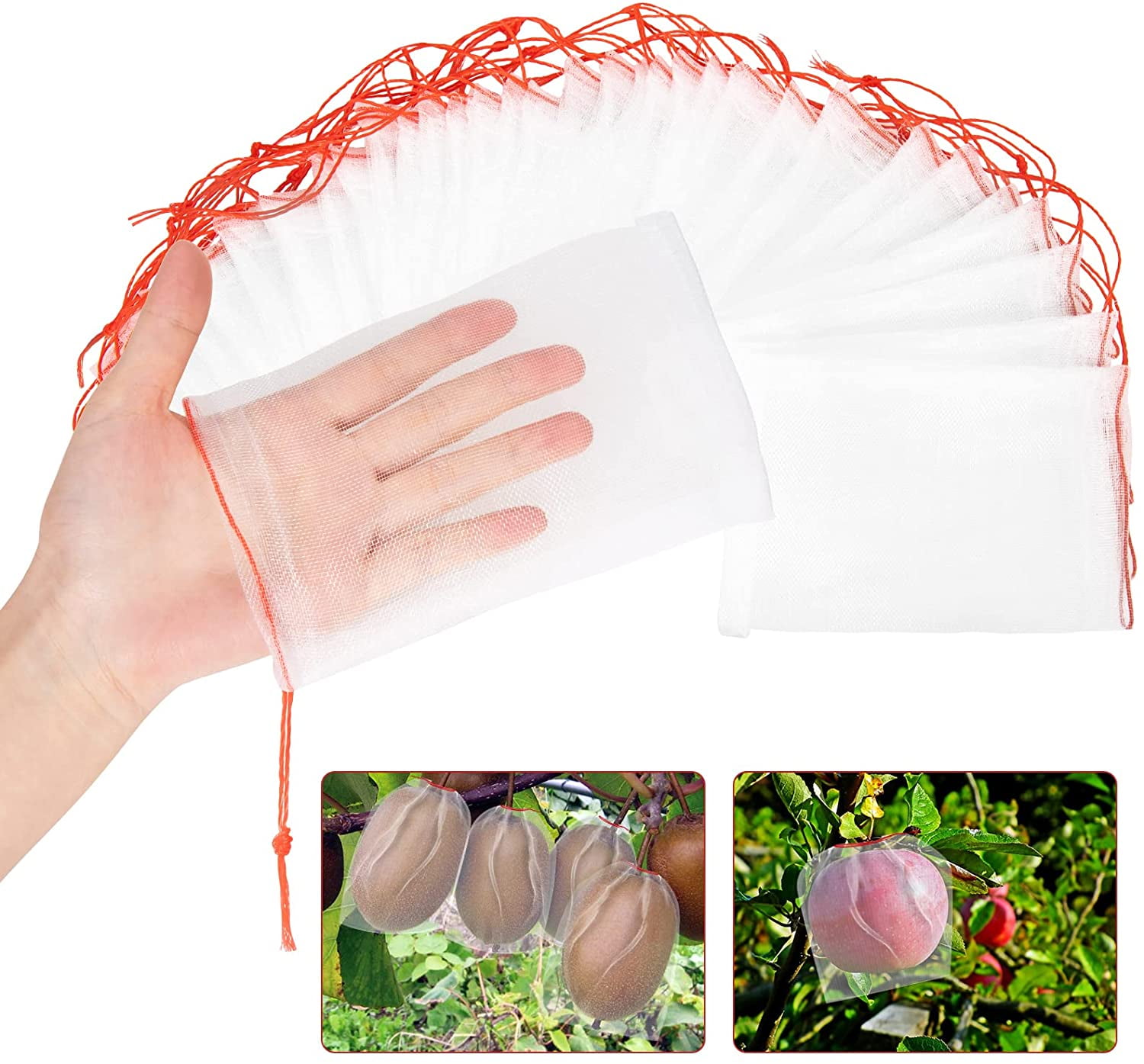 CHUNTIAN 20Pcs Fruit Protection Bags, 21"x14" Garden Netting Bags with ...
