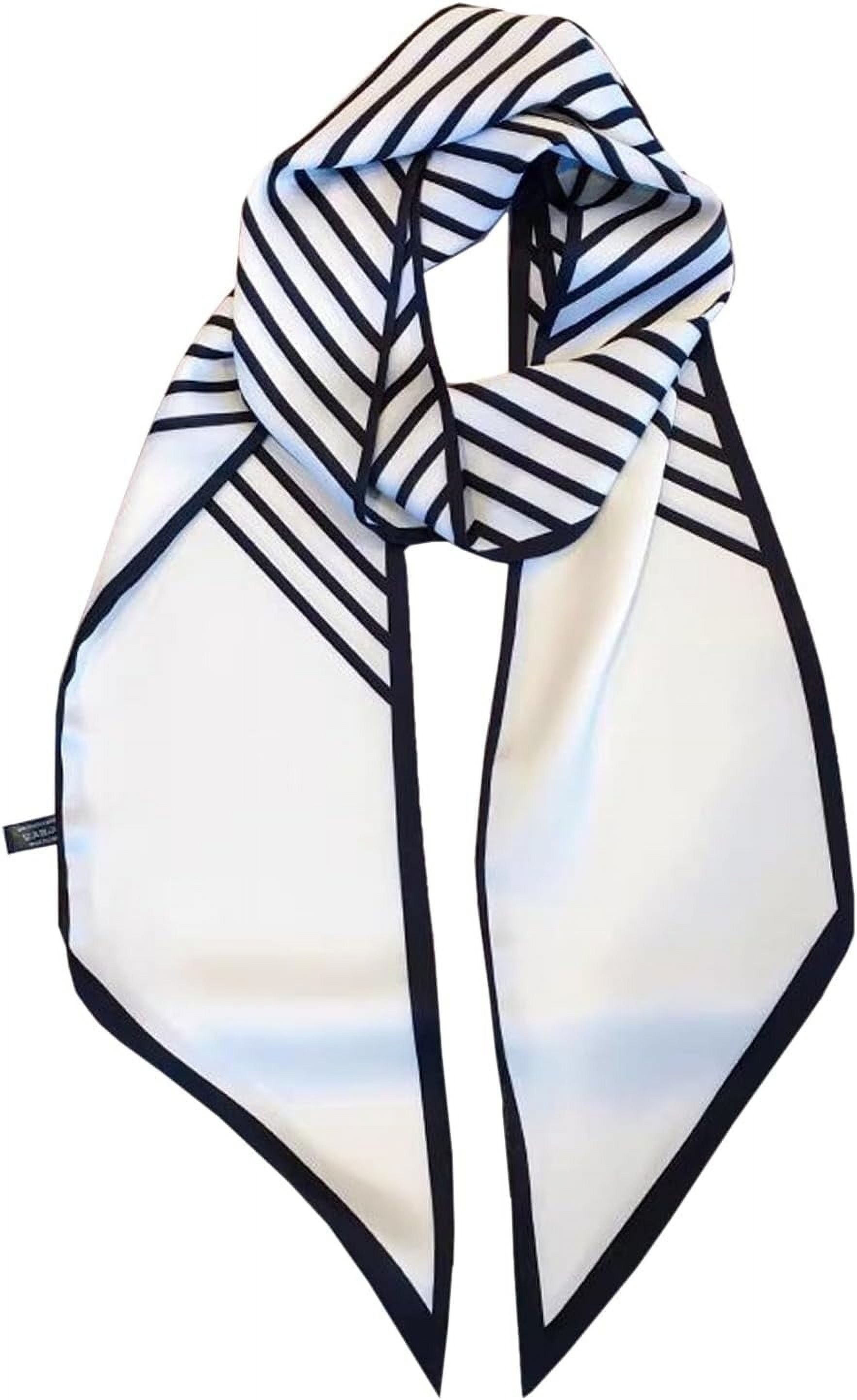 CHUNTIAN 59" Long Silk Like Scarf Fashion Hair Head Scarf for Women ...