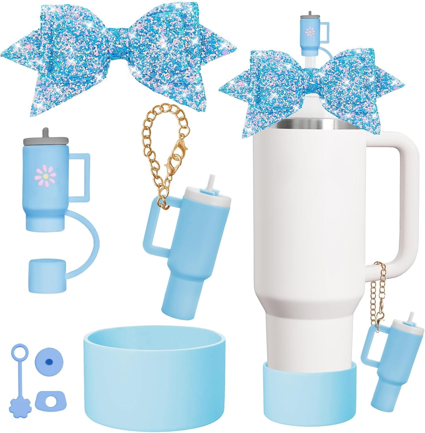 CHUNTIAN 7 PCS Cup Accessories Set for Stanley 30 oz 40 oz Tumbler With ...