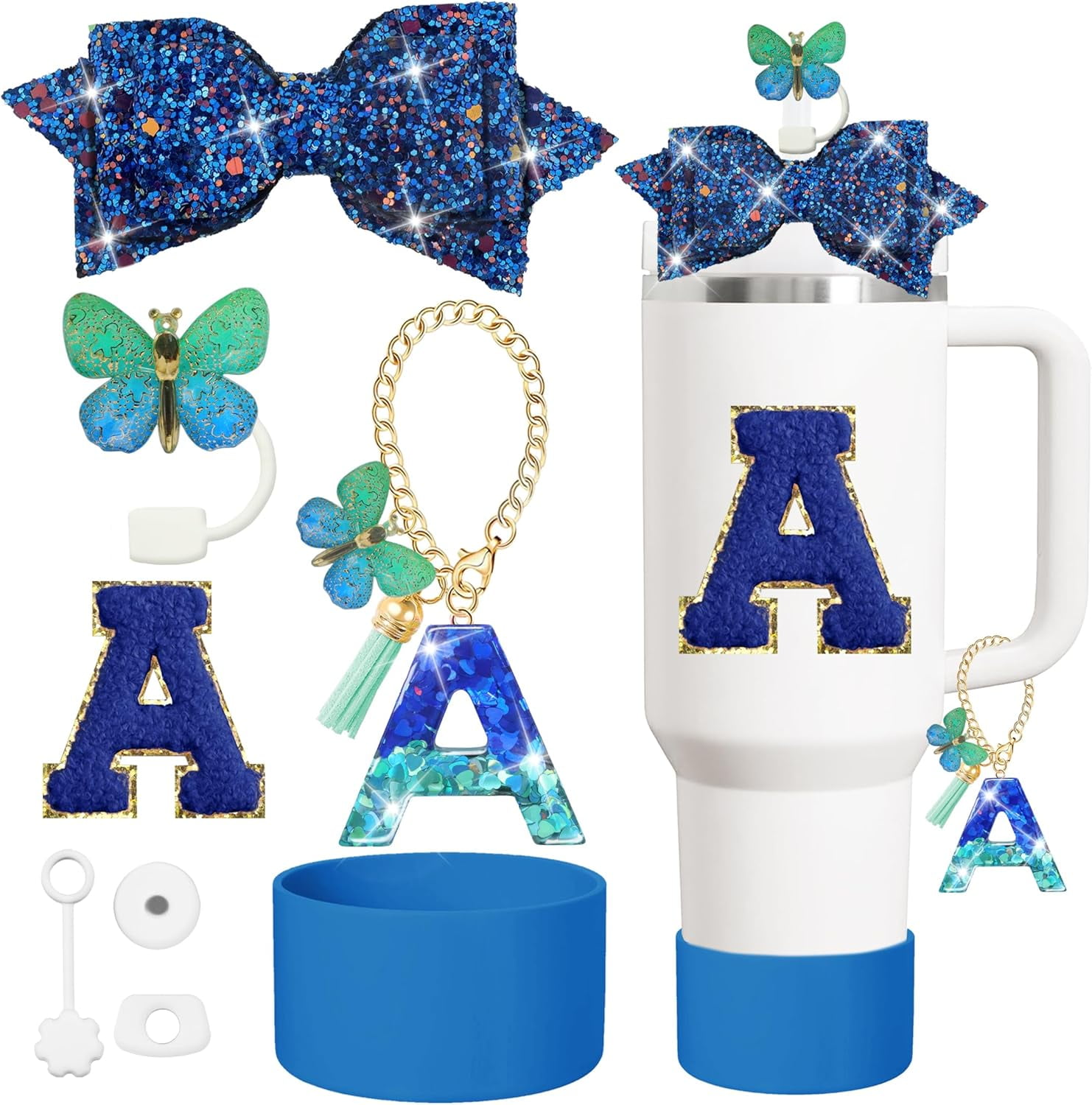 CHUNTIAN 8PCS Cup Accessories Set,Straw Cover Cap for Stanley Cup 30oz ...