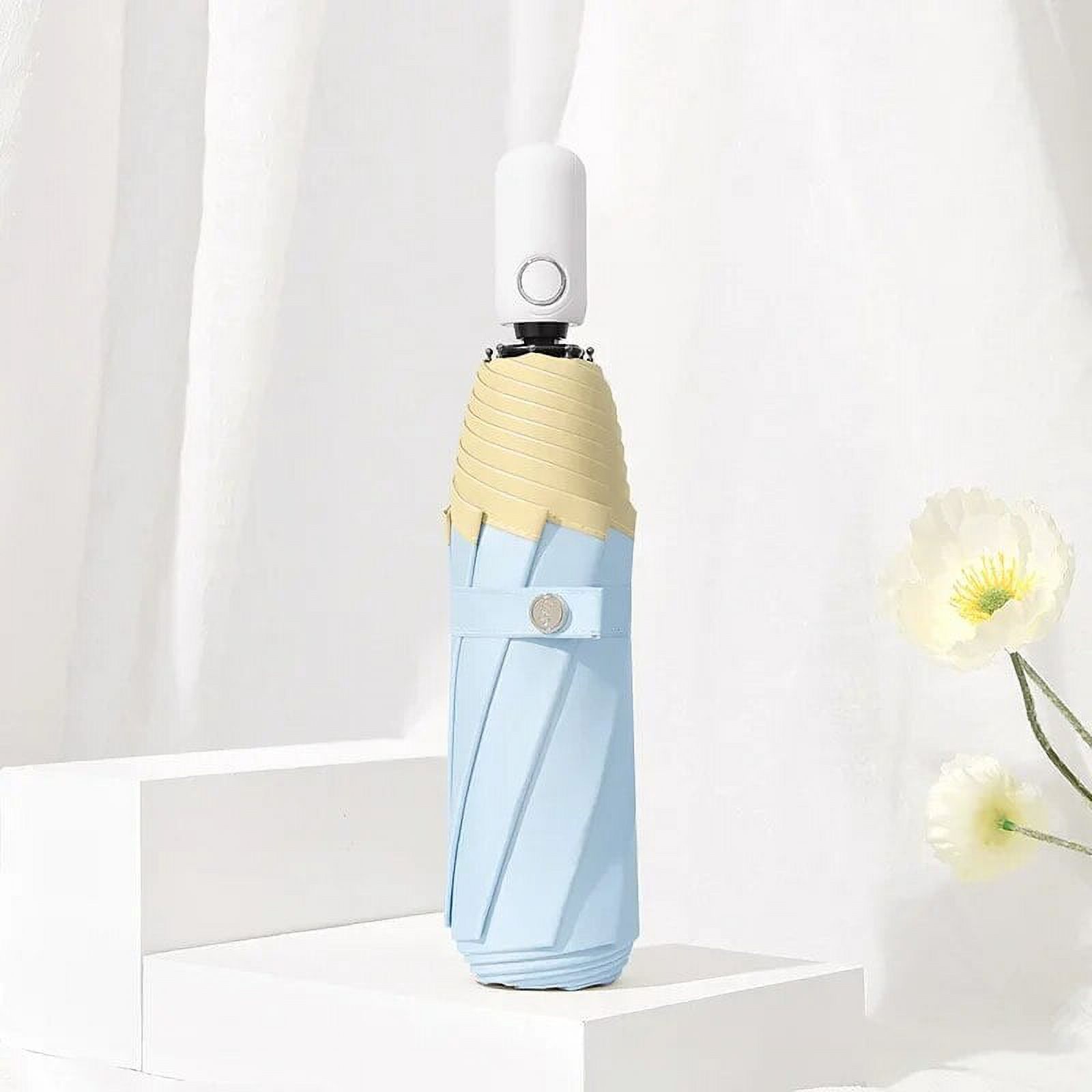 CHUNTIAN Automatic 3 Folding Uv Sunproof Umbrella 8 Bone Color Coating ...