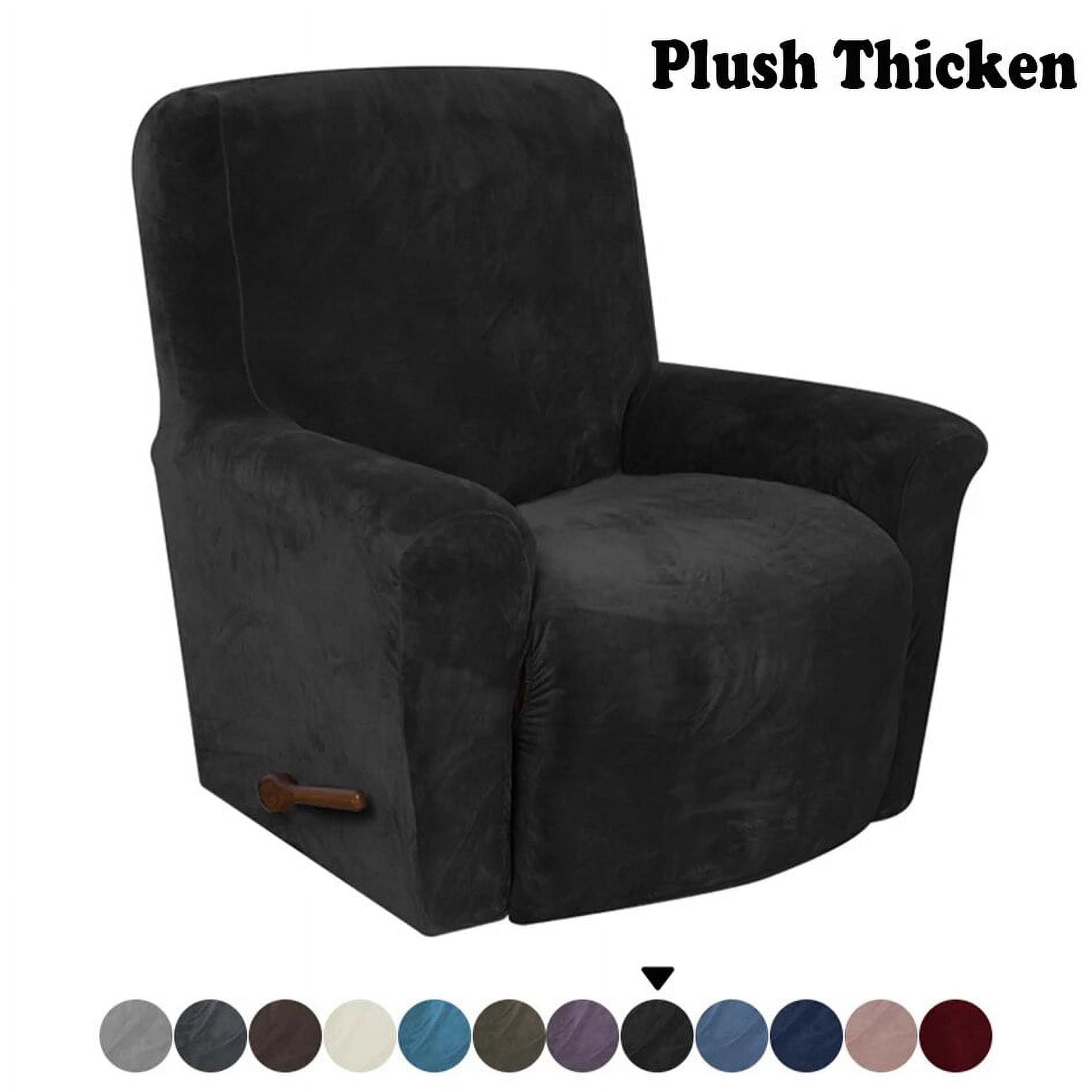 CHUNTIAN Battilo Recliner Cover Waterproof Elastic Winter Plush Cover ...