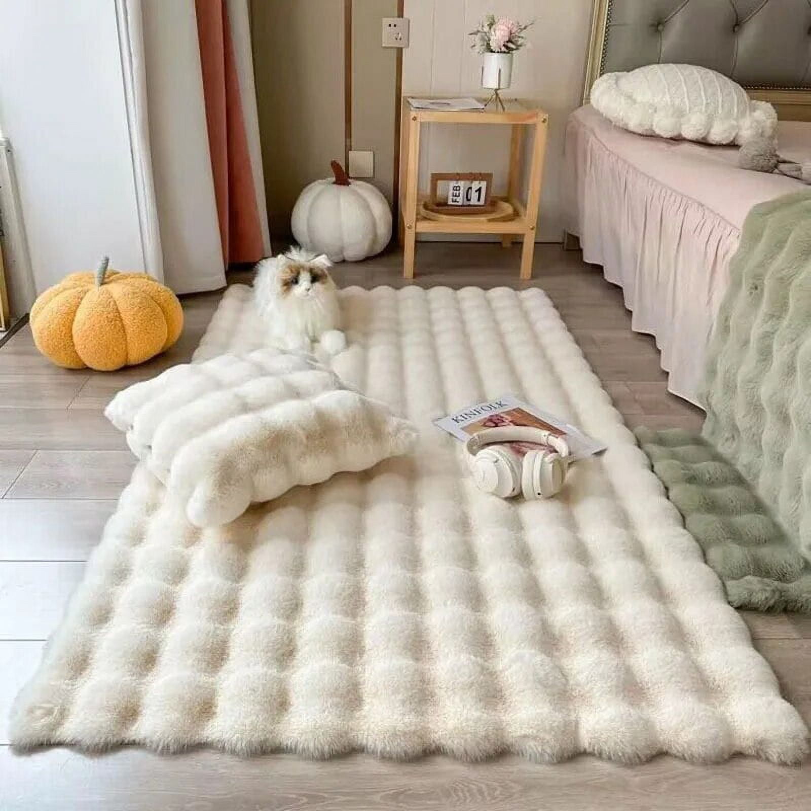 CHUNTIAN Bubble Plush Carpet For Home Decor Imitation Rabbit Hair ...