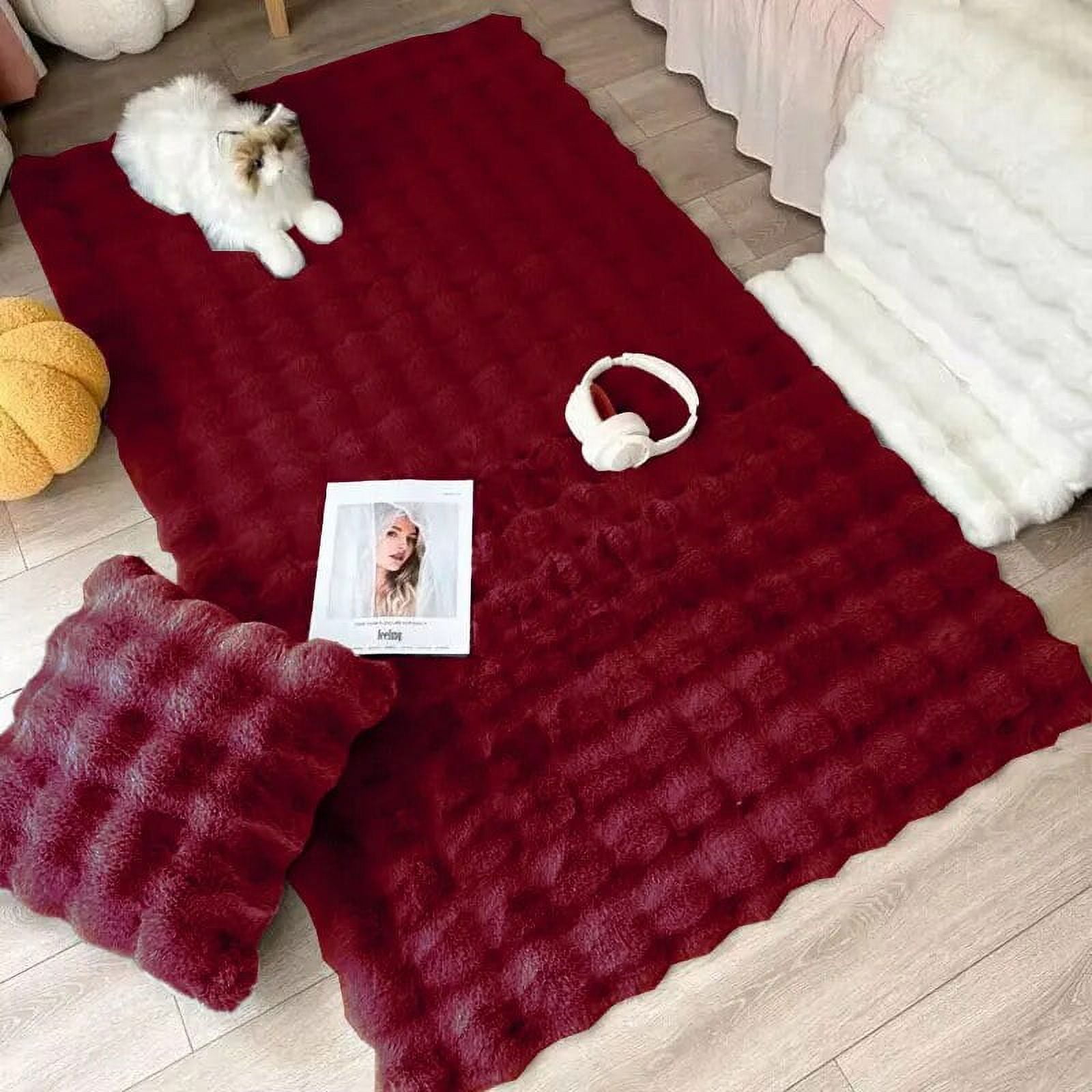 CHUNTIAN Bubble Plush Carpet For Home Decor Imitation Rabbit Hair ...