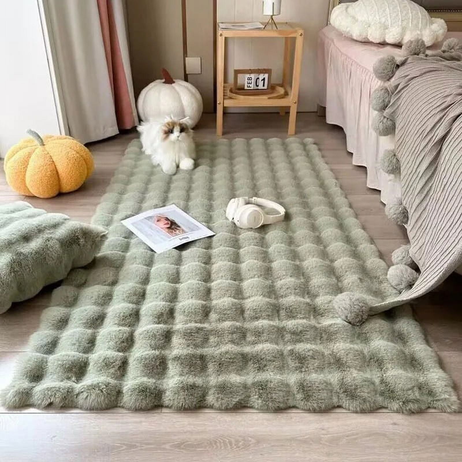 CHUNTIAN Bubble Plush Carpet For Home Decor Imitation Rabbit Hair ...