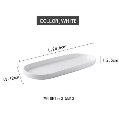 White Ceramic Tray