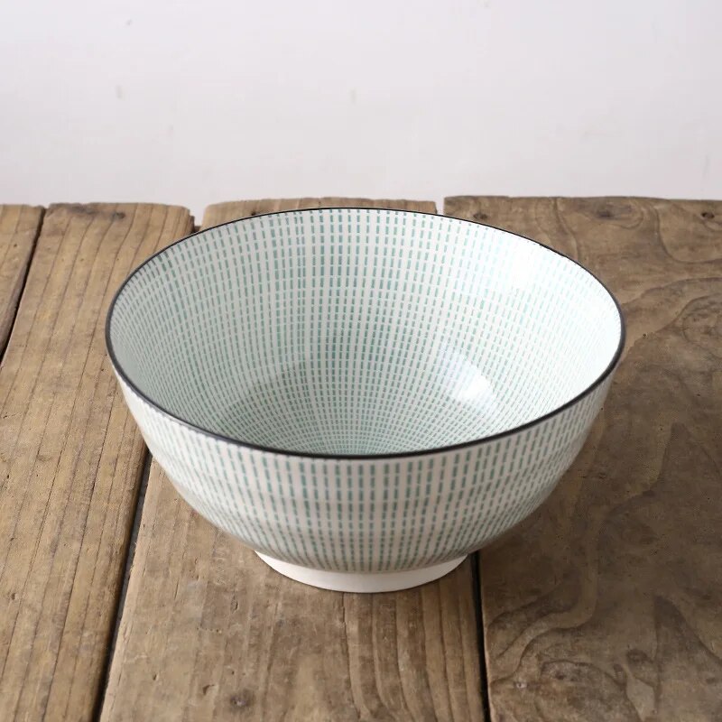 CHUNTIAN Ceramics Bowl 8 Inch Ramen Rice Salad Soup Noodle Bohemia ...