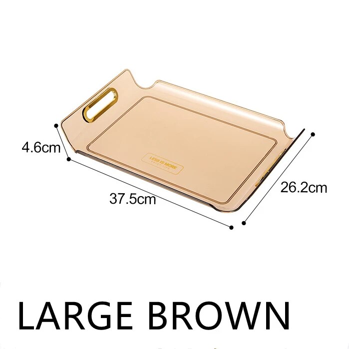 CHUNTIAN Decorative Tray Creative Plastic Transparent Tray Serving ...