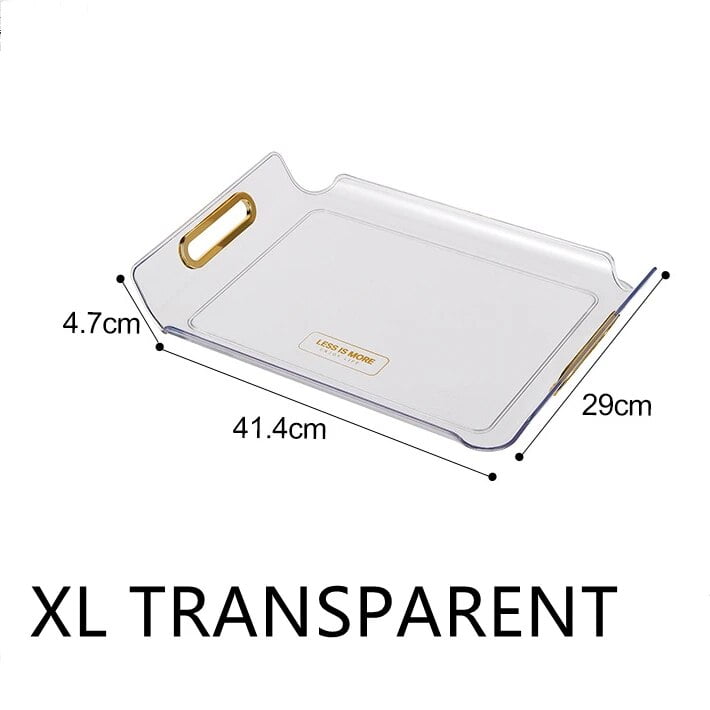 CHUNTIAN Decorative Tray Creative Plastic Transparent Tray Serving ...