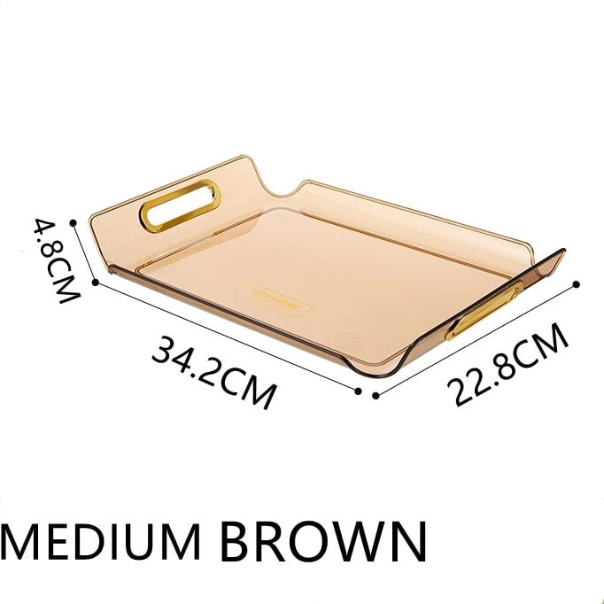 CHUNTIAN Decorative Tray Creative Plastic Transparent Tray Serving ...