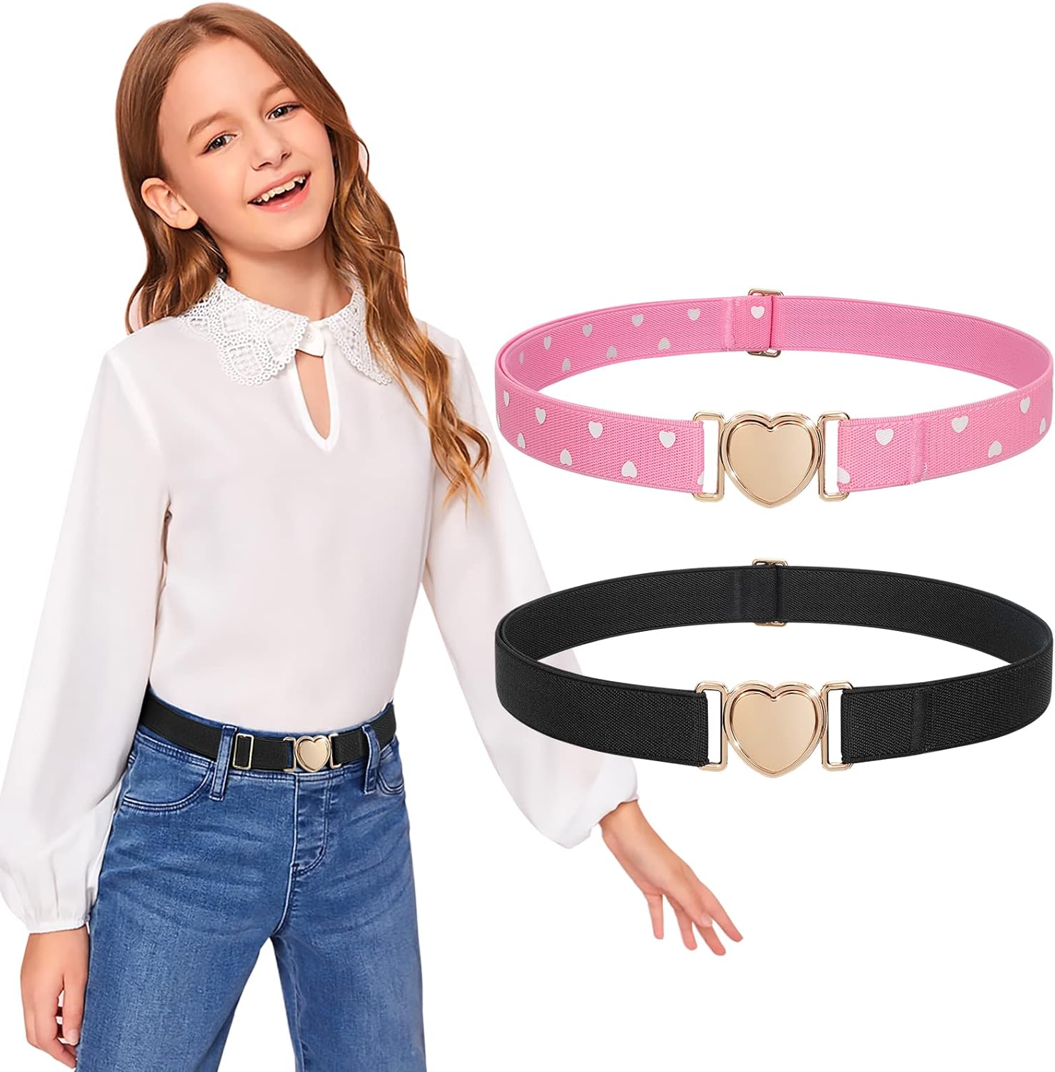 CHUNTIAN Elastic Belts for Toddler Kids Adjustable Boys Girls Teens ...