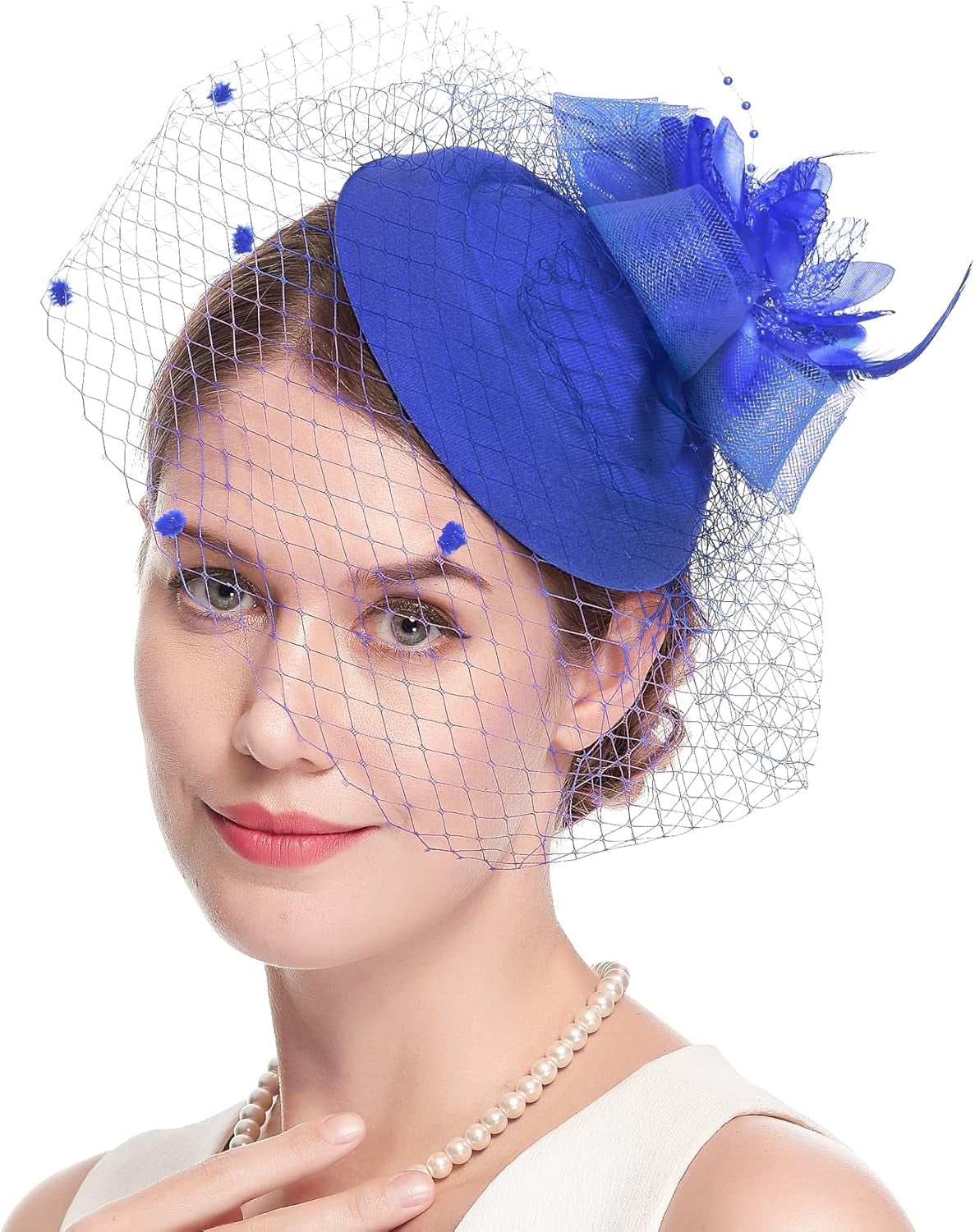CHUNTIAN Fascinator Hats for Women 20s 50s Vintage Pillbox Hat Kentucky ...