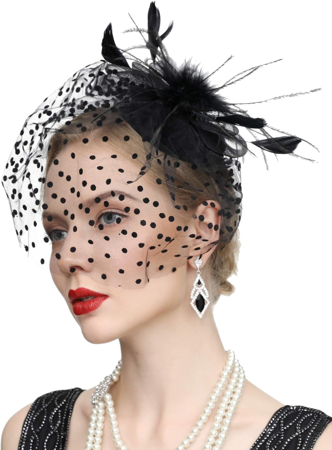 CHUNTIAN Fascinator Hats for Women 20s 50s Vintage Pillbox Hat Kentucky ...