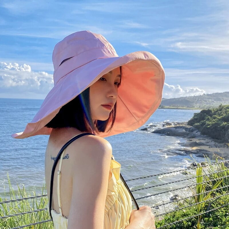 CHUNTIAN Fashion Women Sun Protection Beach Cap Spring Summer Sunscreen ...