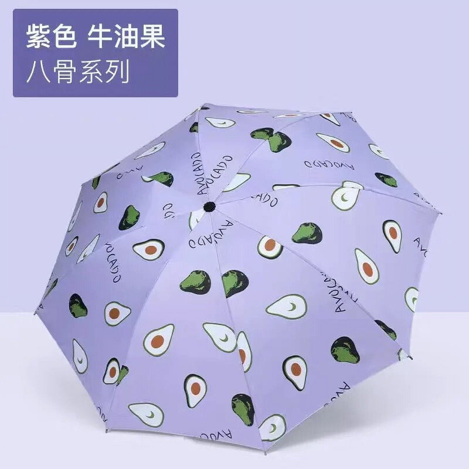 CHUNTIAN Fun Three-fold Umbrella Women Cute Mini Uv Sunproof Sunny and ...