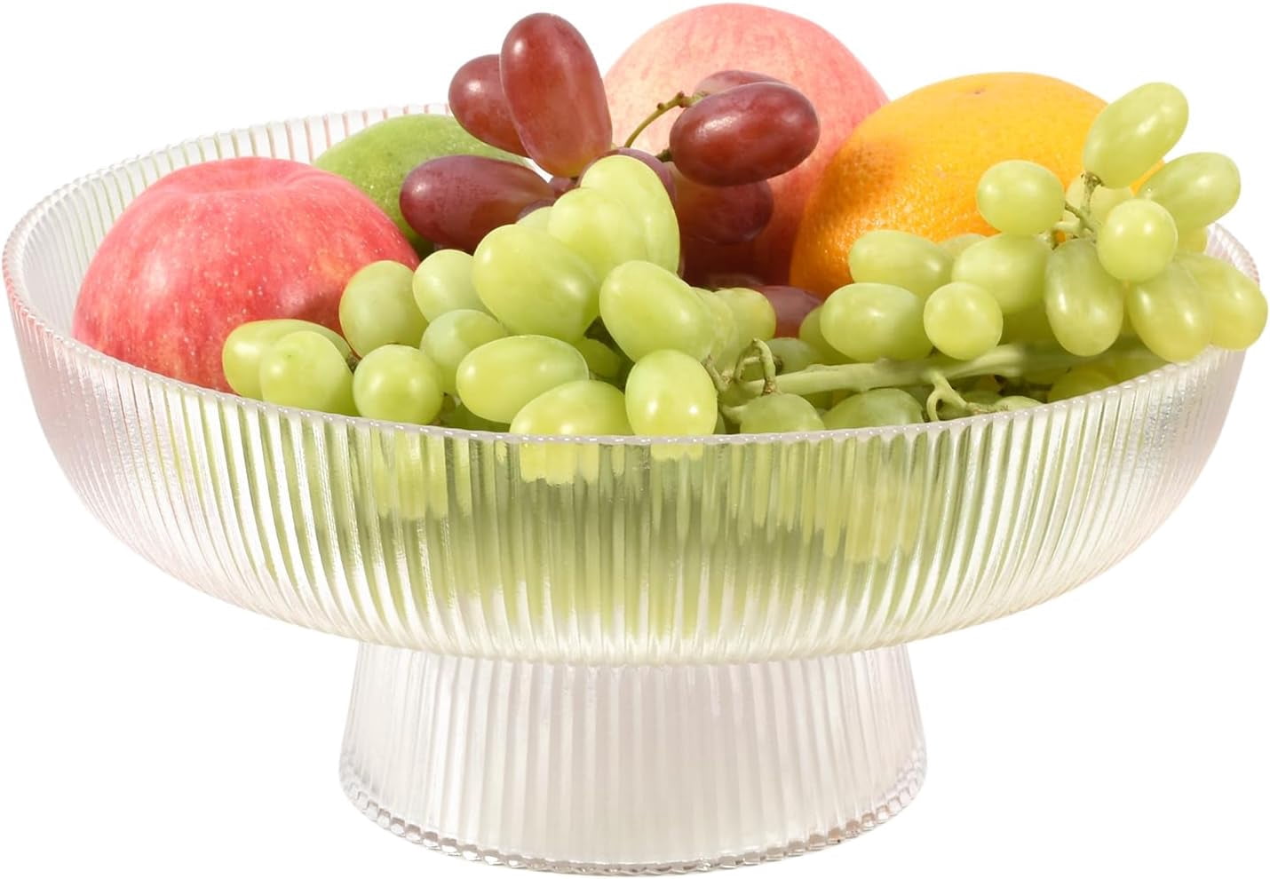 CHUNTIAN Glass Fruit Bowl, Footed Fruit Bowls, Decorative Fruit Basket ...