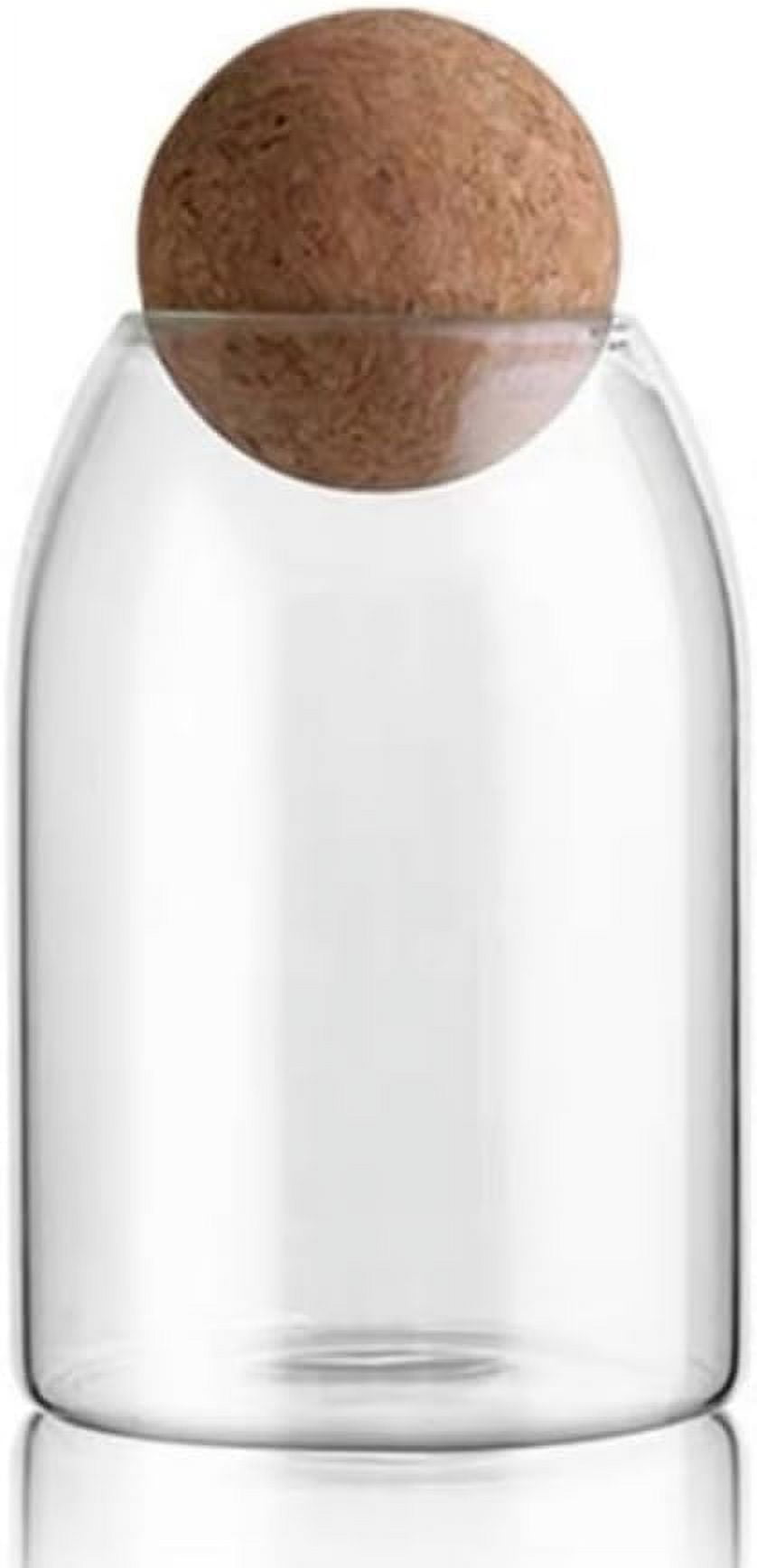 CHUNTIAN Glass Storage Container with Ball Cork, 800ML/27OZ Food ...
