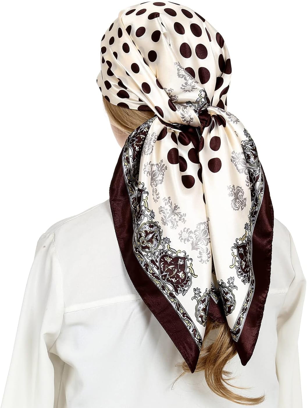 CHUNTIAN Head Scarf for Women Like Silk Satin Scarf for Hair Wrapping ...