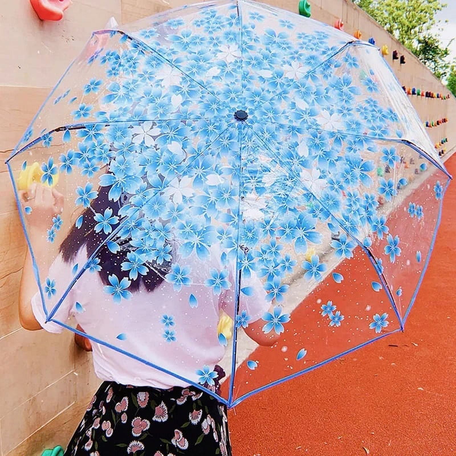 CHUNTIAN Ins Small Daisy Automatic Umbrella Transparent Three Fold ...