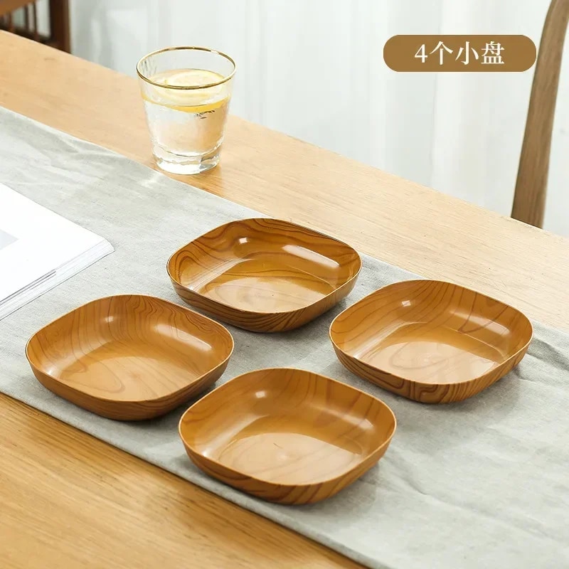 CHUNTIAN Japanese bone plate with imitation wood grain dried fruit Dim ...