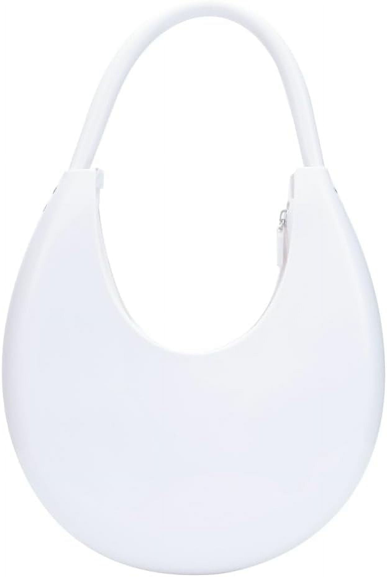 CHUNTIAN Jelly Bag Cute Hobo Handbag for Women Fashion Crescent Shaped ...