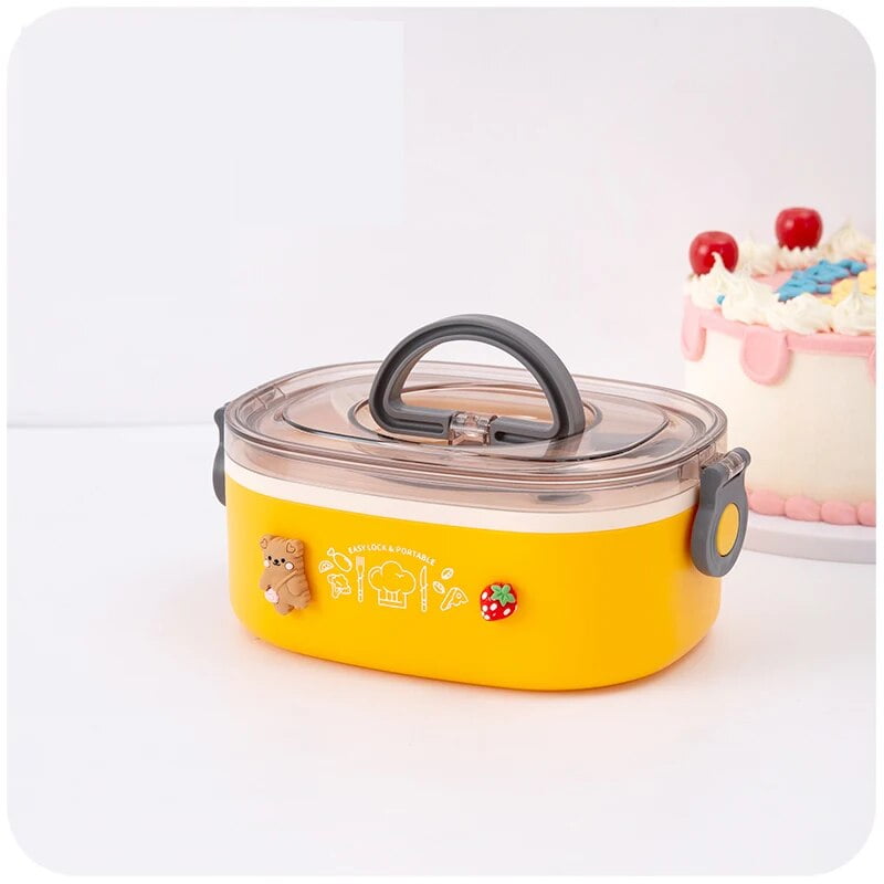 CHUNTIAN Kawaii Lunch Box For Girls Women Cute Plastic Picnic Bento Box ...