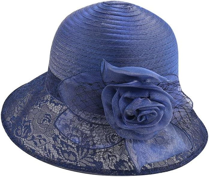 CHUNTIAN Lady Polka dots Organza Fascinator Sun Hats Women Kentucky ...