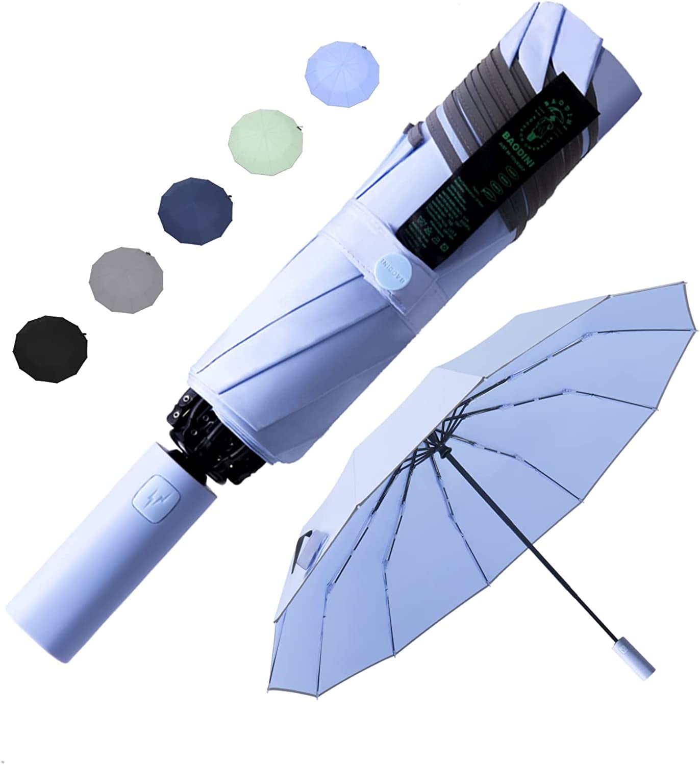 CHUNTIAN Large Umbrella for Rain Windproof Travel Compact Automatic ...