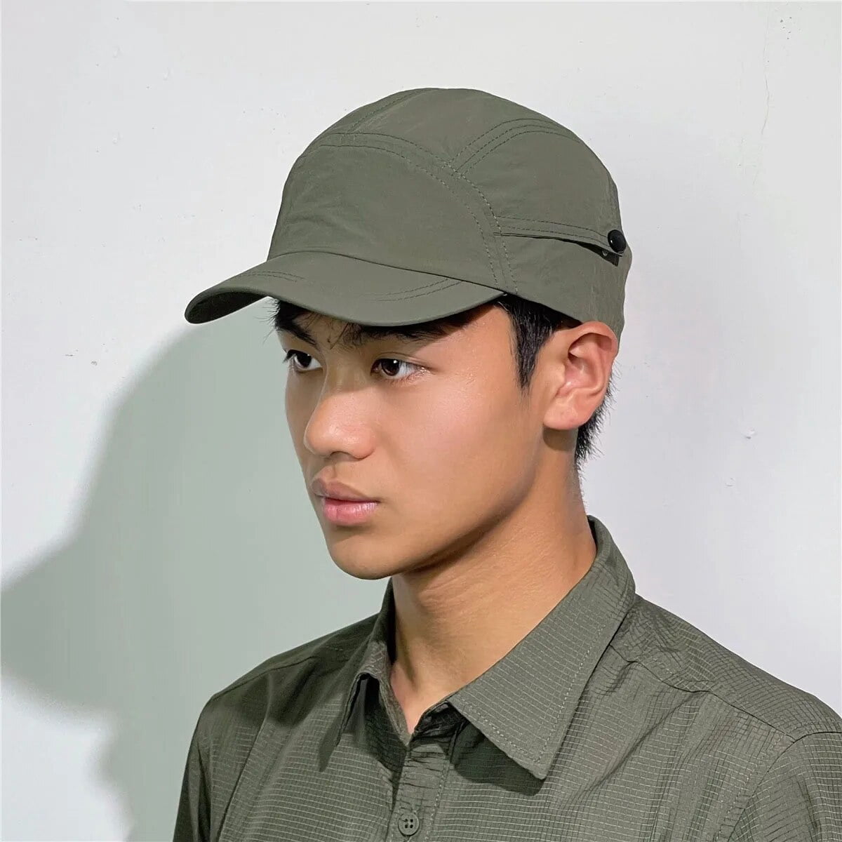 CHUNTIAN Men Summer Quick Drying Military Baseball Sun Flat Cap Vintage ...
