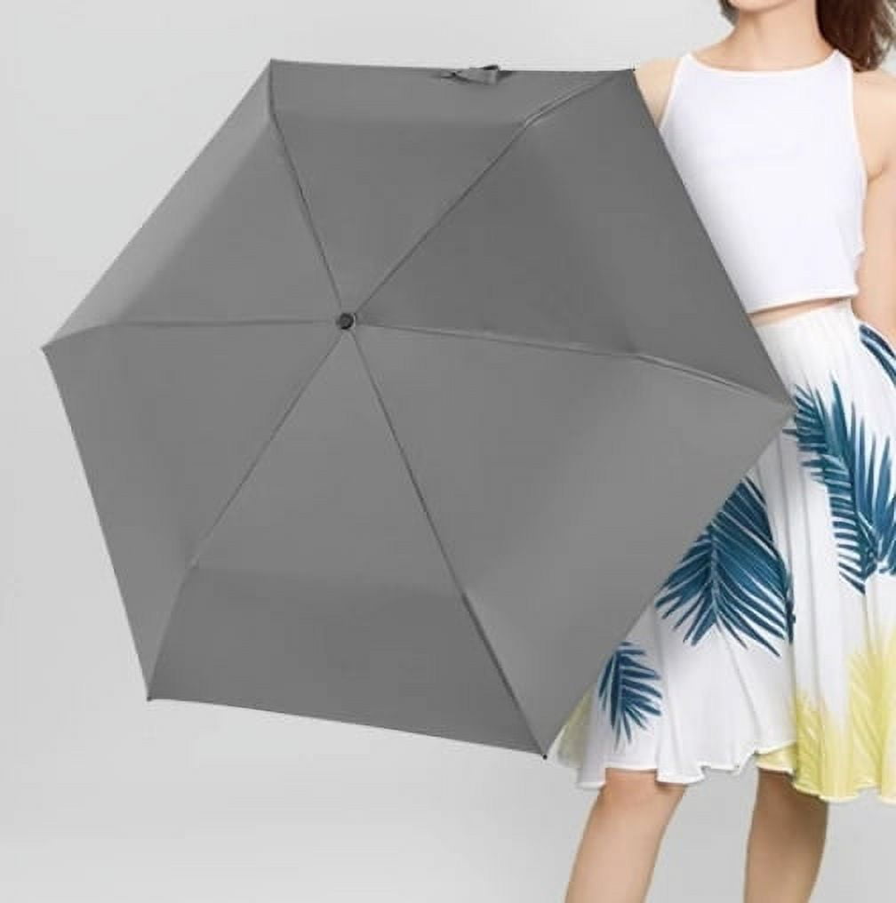 CHUNTIAN Mini Ultralight Umbrella for Women Girl Carbon Fiber Trifold ...