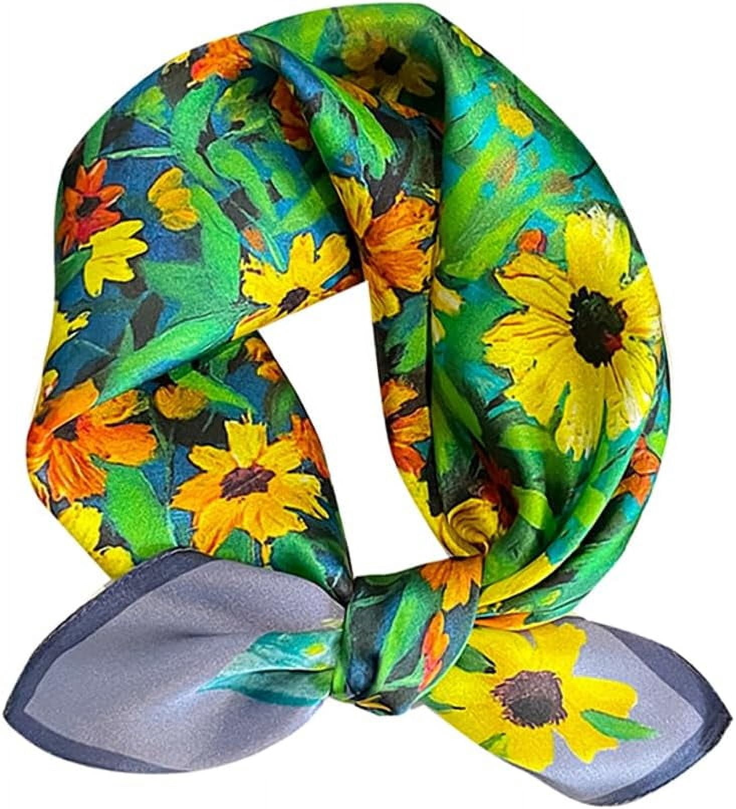 PTSPLLMY Mulberry Silk Scarfs Women Small Square Scarf 21" x 21 ...