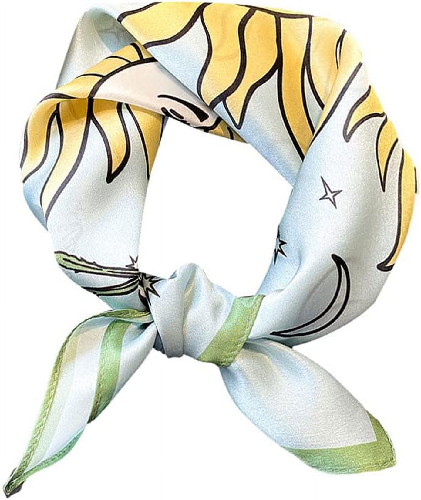 CHUNTIAN Mulberry Silk Scarfs Women Small Square Scarf 21" x 21 ...