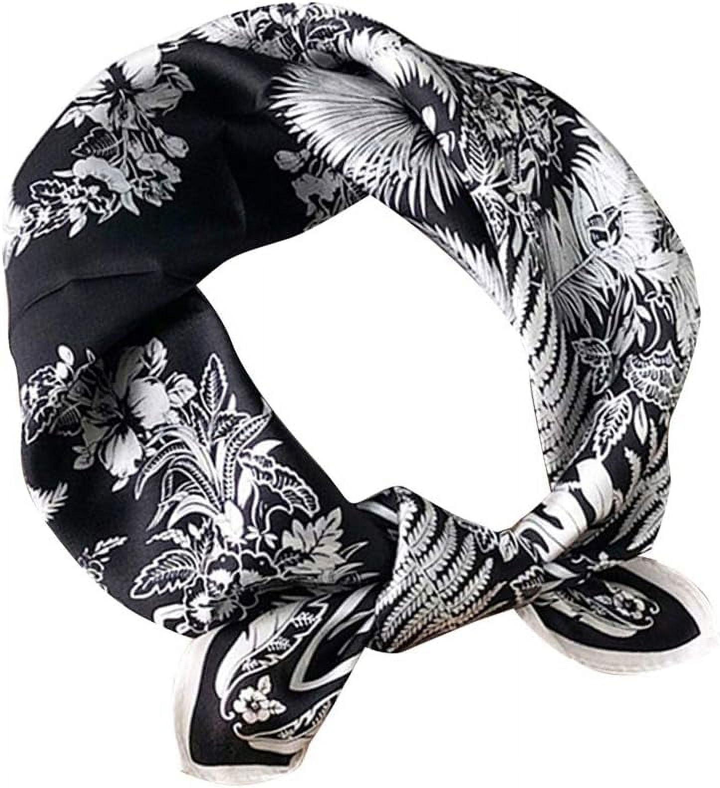 CHUNTIAN Mulberry Silk Scarfs Women Small Square Scarf 21" x 21 ...