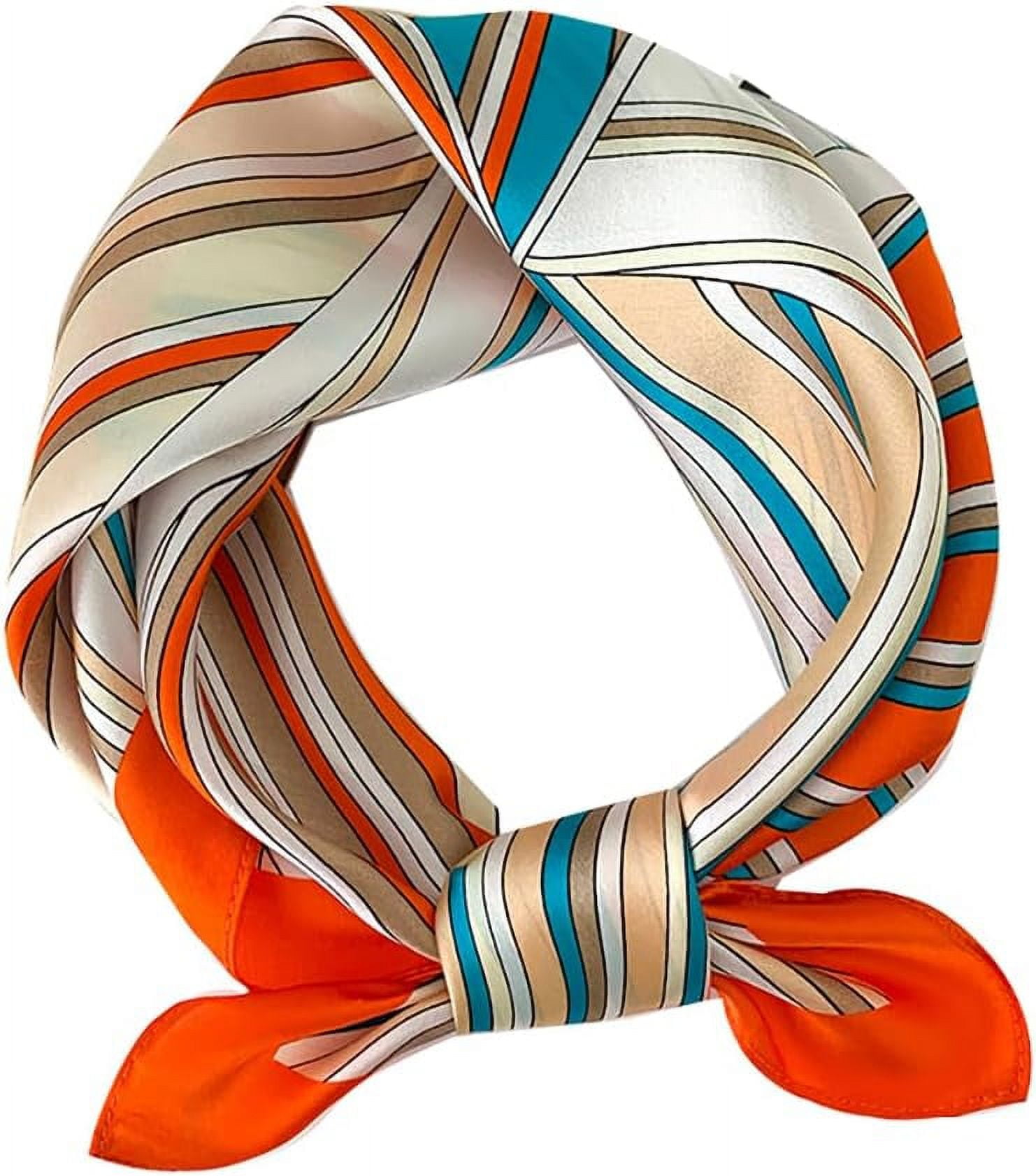 CHUNTIAN Mulberry Silk Scarfs Women Small Square Scarf 21" x 21 ...