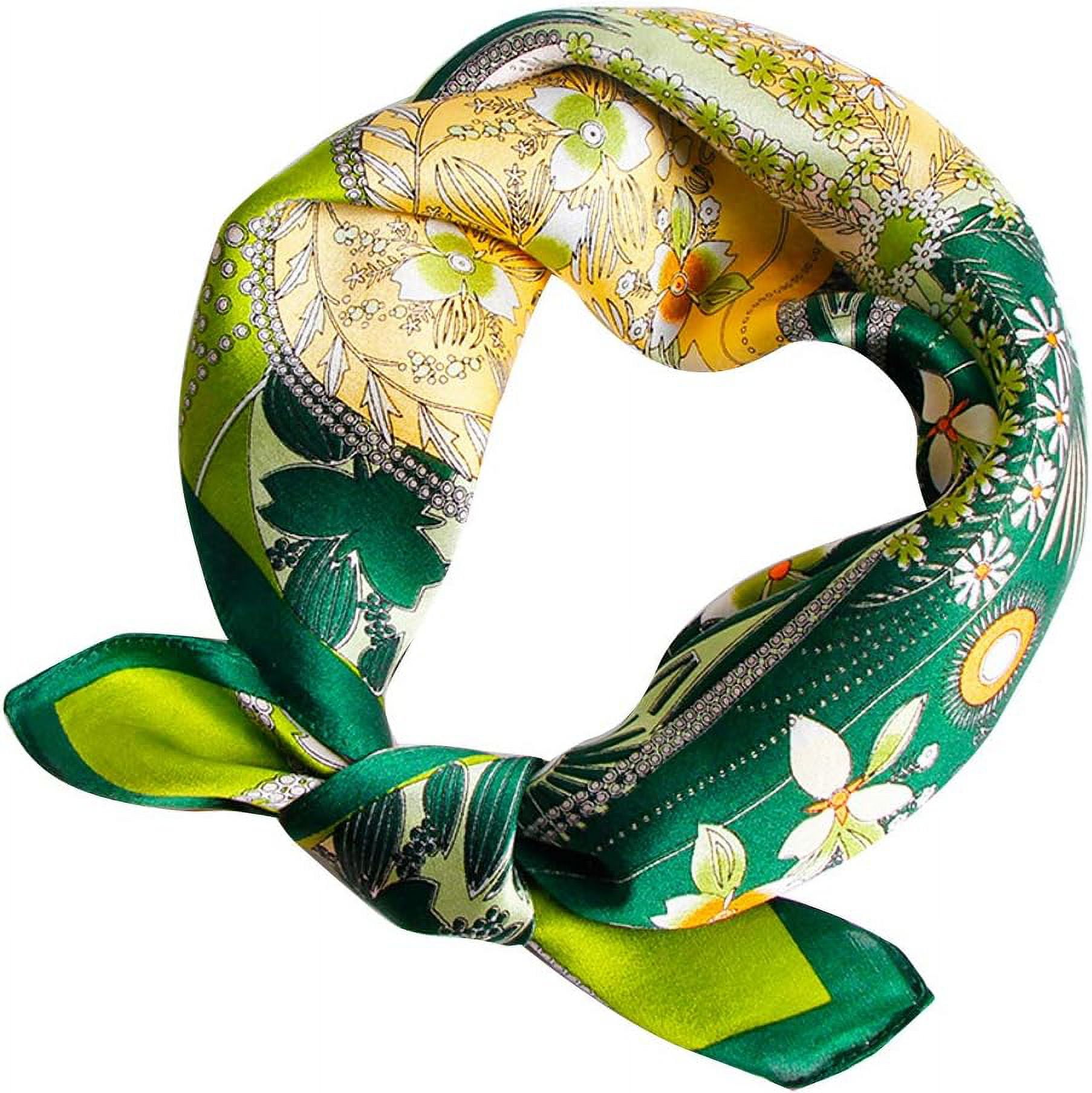 CHUNTIAN Mulberry Silk Scarfs Women Small Square Scarf 21" x 21 ...