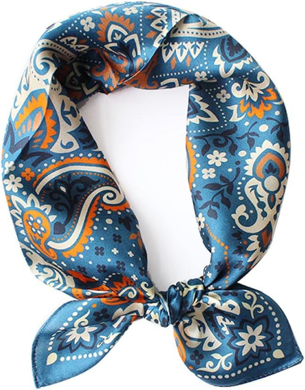 CHUNTIAN Mulberry Silk Scarfs Women Small Square Scarf 21" x 21 ...
