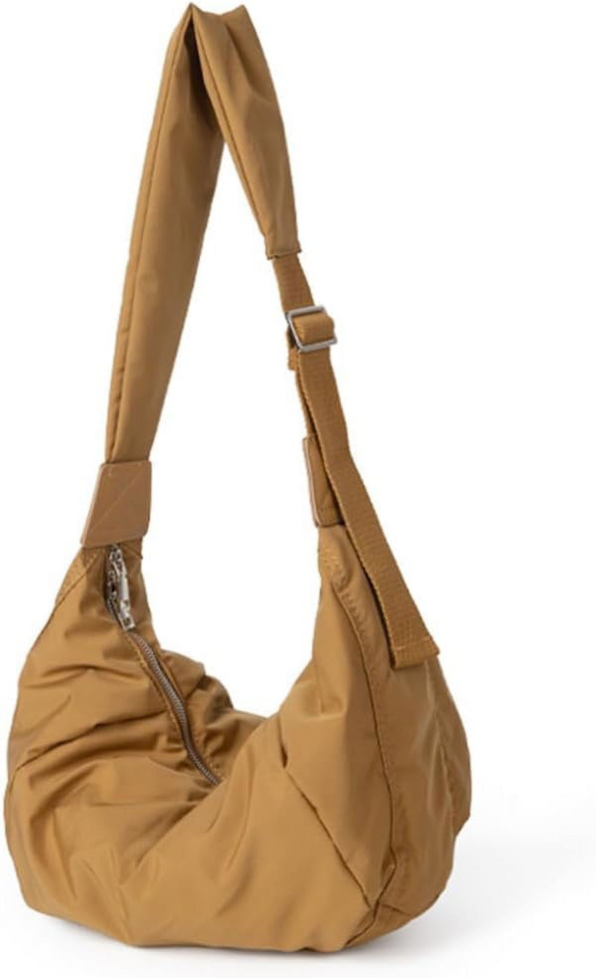 CHUNTIAN Puffer Padded Shoulder Bag Nylon Crescent Crossbody Bag ...