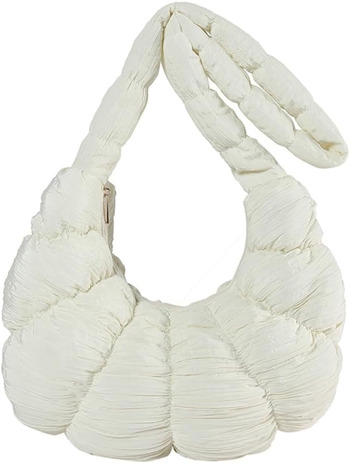 CHUNTIAN Puffer Tote Bag for Women Large Capacity Shell shaped Quilted ...