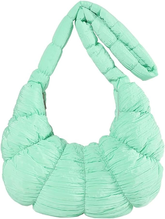 CHUNTIAN Puffer Tote Bag for Women Large Capacity Shell shaped Quilted ...