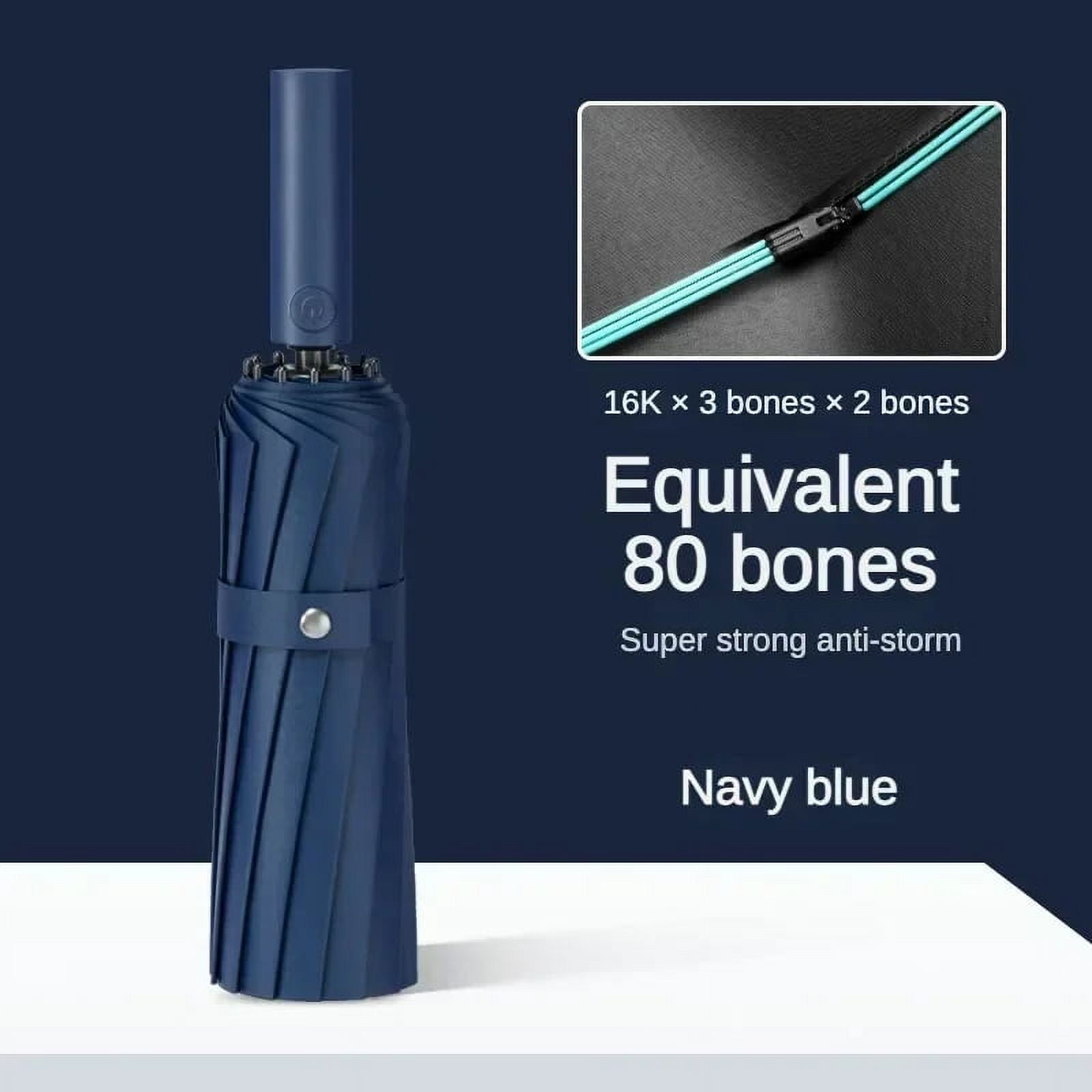 CHUNTIAN Reinforced 80 Bone Super Strong Windproof Automatic Fold Men ...