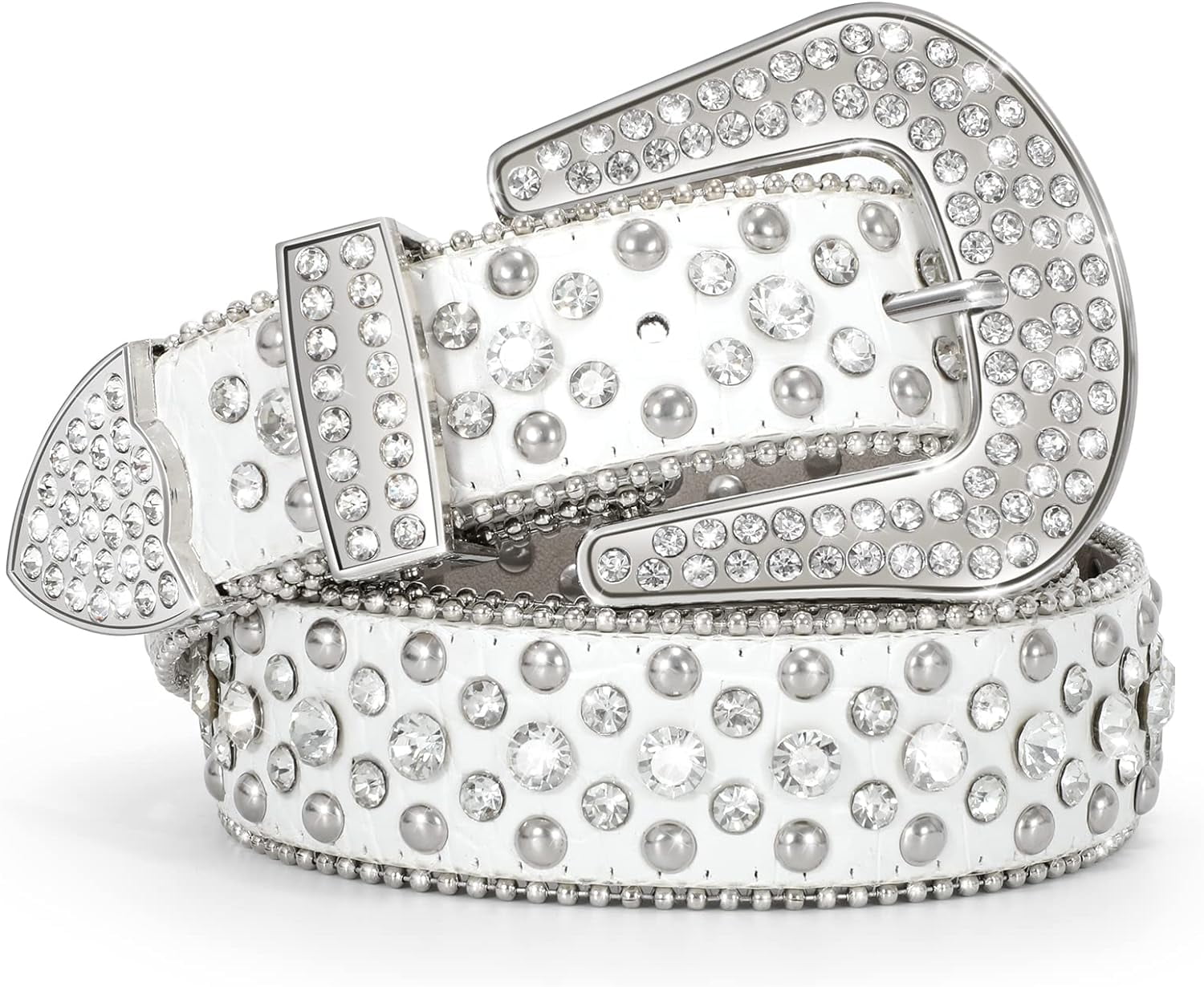 CHUNTIAN Rhinestone Belt for Women and Men Ladies Weatern Cowgirl ...