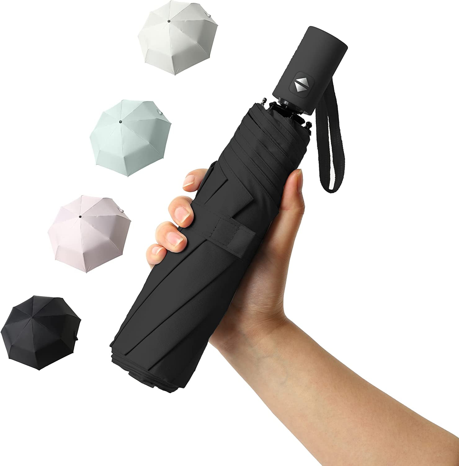 CHUNTIAN Small Travel Umbrella for Rain Protection Sun-Folding UV ...