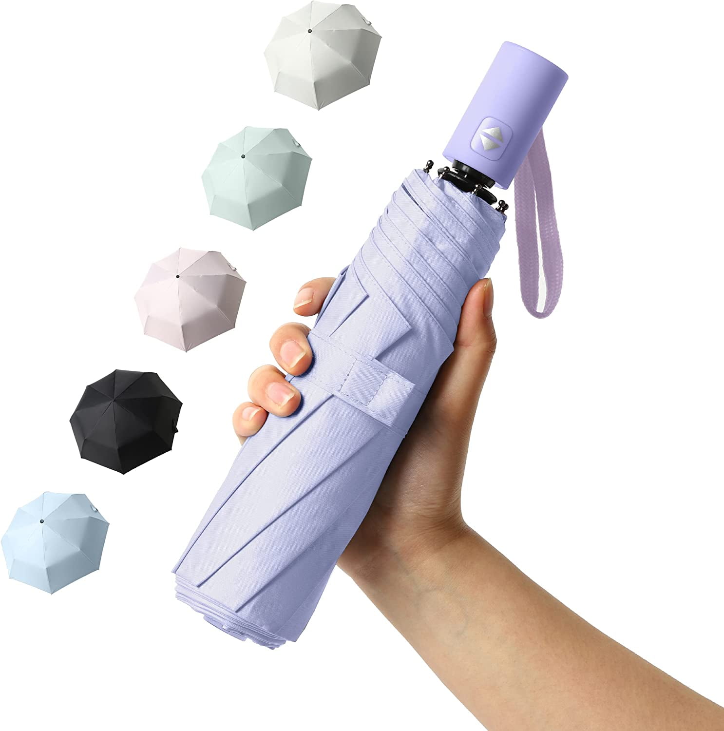 CHUNTIAN Small Travel Umbrella for Rain Protection Sun-Folding UV ...