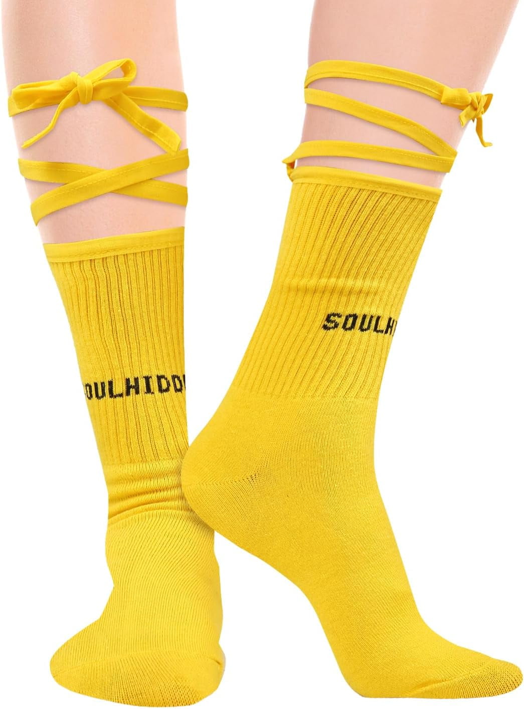 CHUNTIAN Sox Womens Girls Slouch Socks Scrunch Socks Long Knit Stacked ...