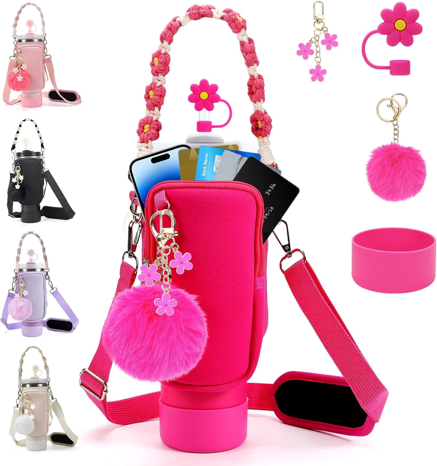 CHUNTIAN Stanley Cup Accessories Set Including Water Bottle Carrier Bag ...